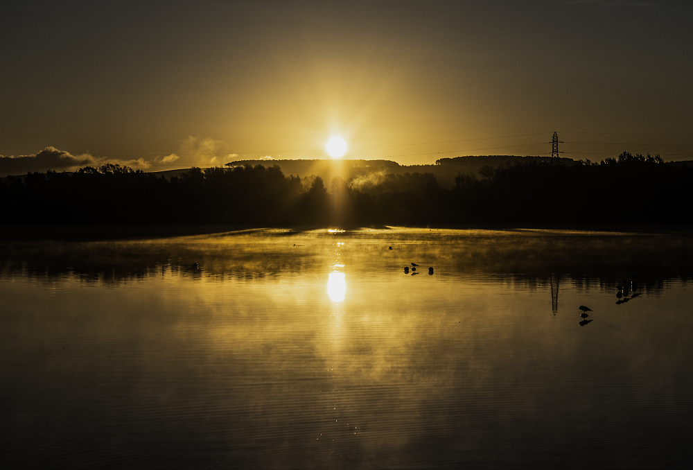 Morning sun on the lake by PeterKR - Pentax User
