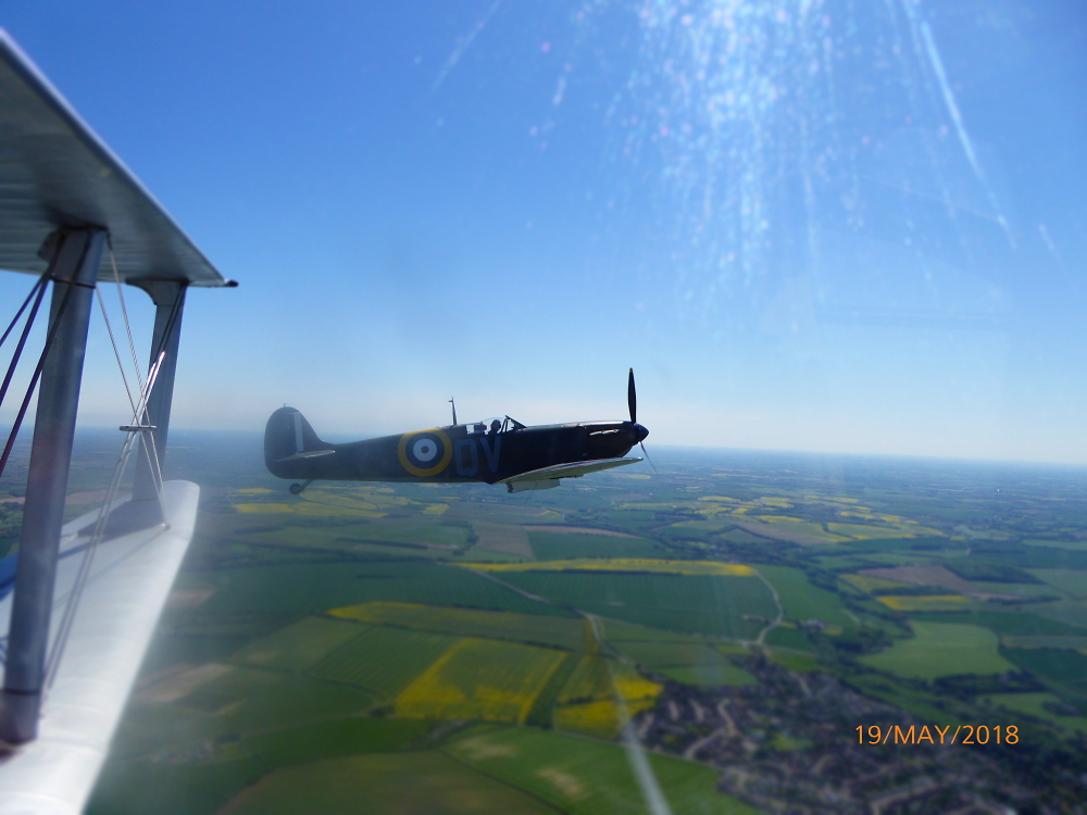 Aerial Shot Of Spitfire